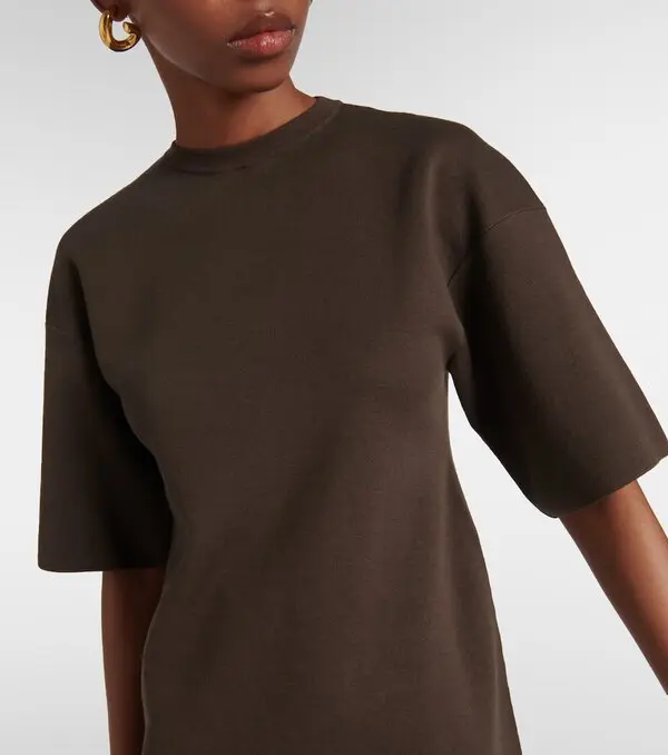 FFORME Dwyn Wool And Cotton-blend T-shirt