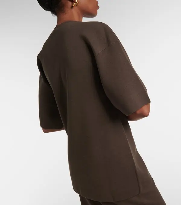 FFORME Dwyn Wool And Cotton-blend T-shirt