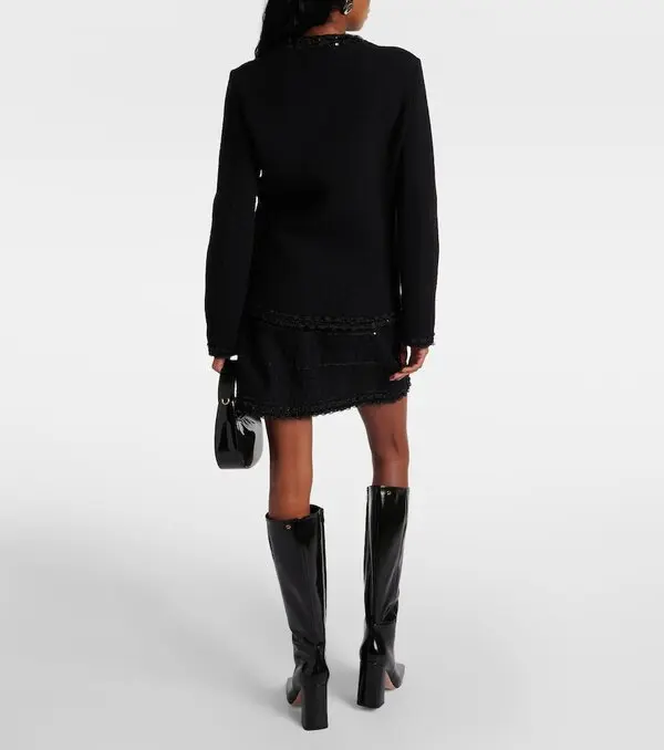 Giambattista Valli Sequined Wool-blend Jacket