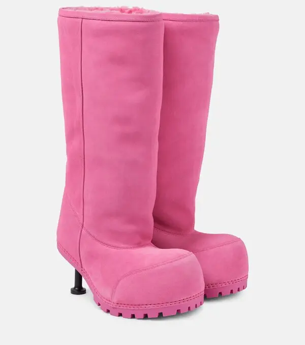 Balenciaga Alaska Suede Knee-high Boots
