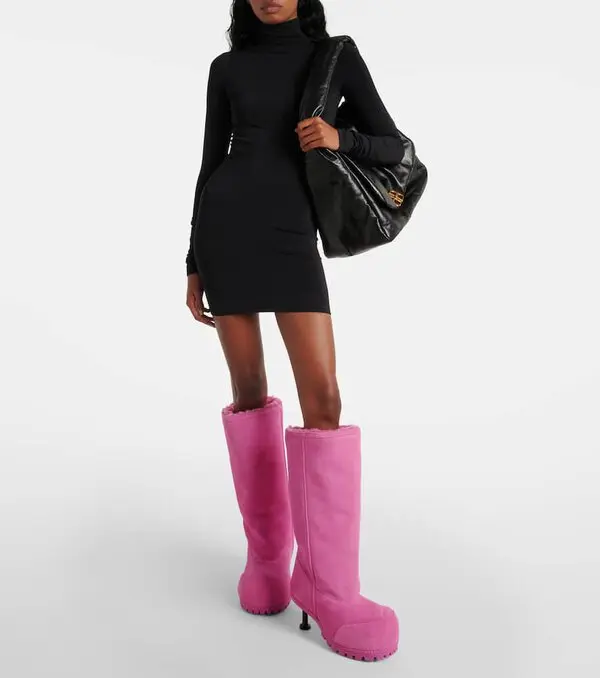 Balenciaga Alaska Suede Knee-high Boots