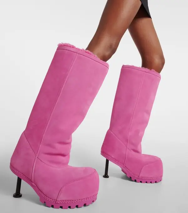 Balenciaga Alaska Suede Knee-high Boots