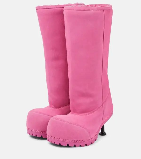 Balenciaga Alaska Suede Knee-high Boots