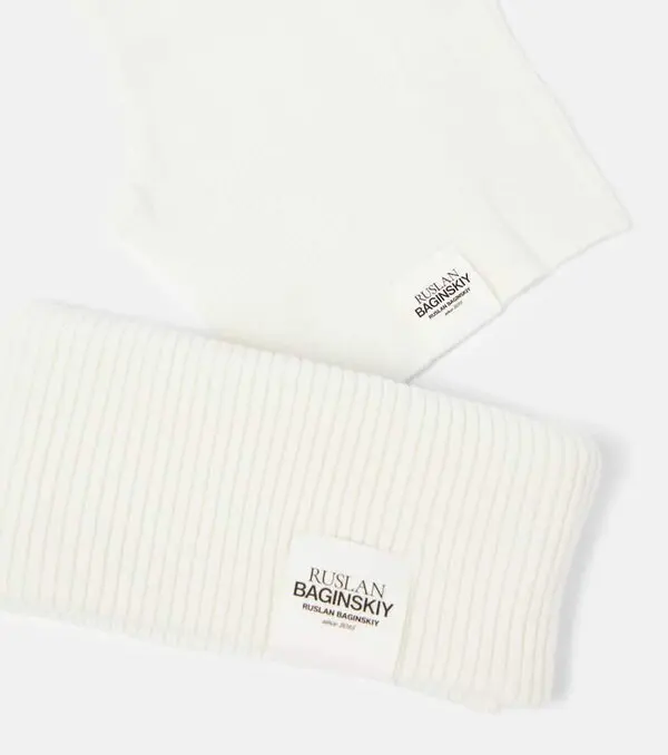 Ruslan Baginskiy Wool-blend Ski Mask - White