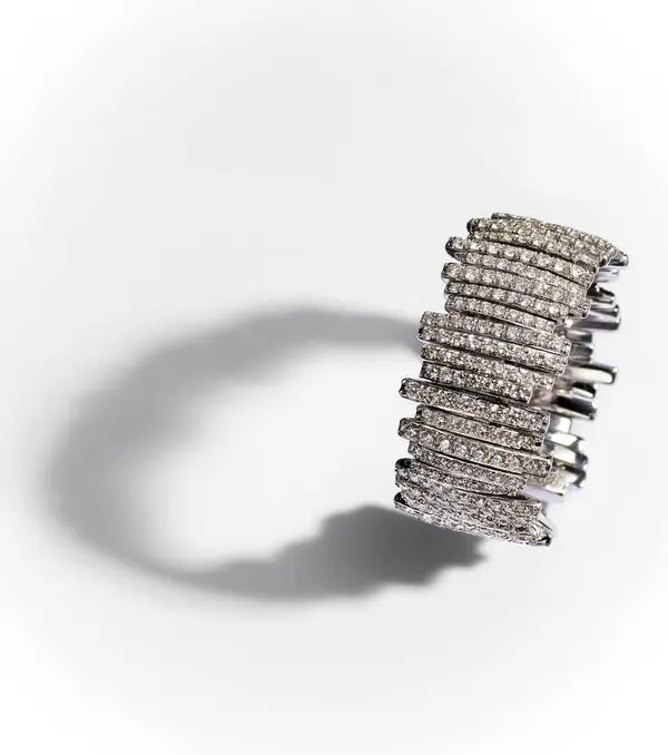 SUZANNE KALAN 18kt White Gold Diamond Ring - Silver