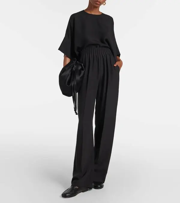 FFORME Maud Silk Pants - Black