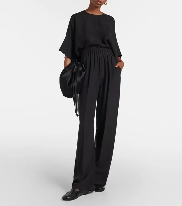 FFORME Maud Silk Pants - Black