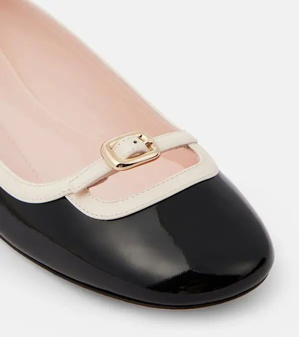 ROGER VIVIER Viv' Podium Ballet Flats - Black