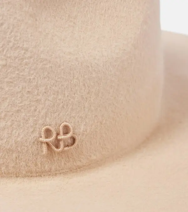 Ruslan Baginskiy Embellished Shearling Fedora