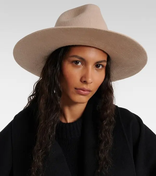 Ruslan Baginskiy Embellished Shearling Fedora