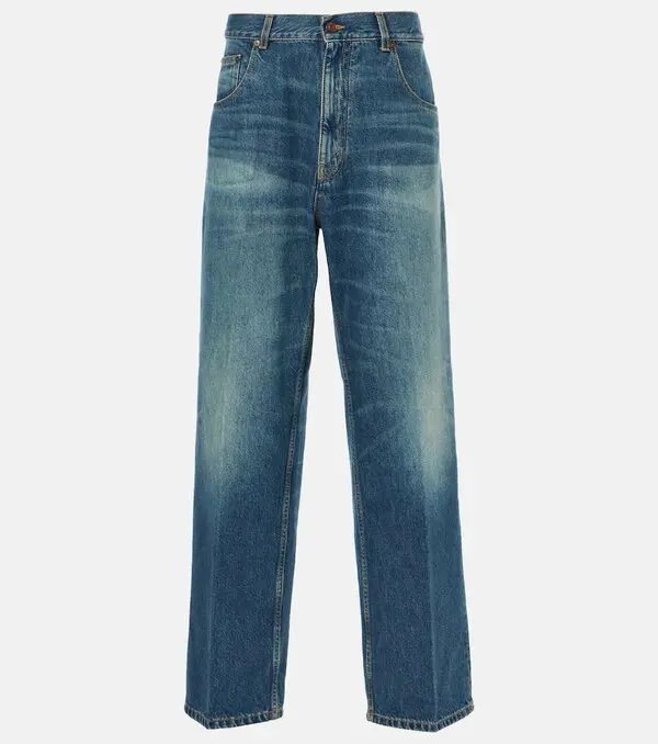 Victoria Beckham Low-rise Straight Jeans - Blue