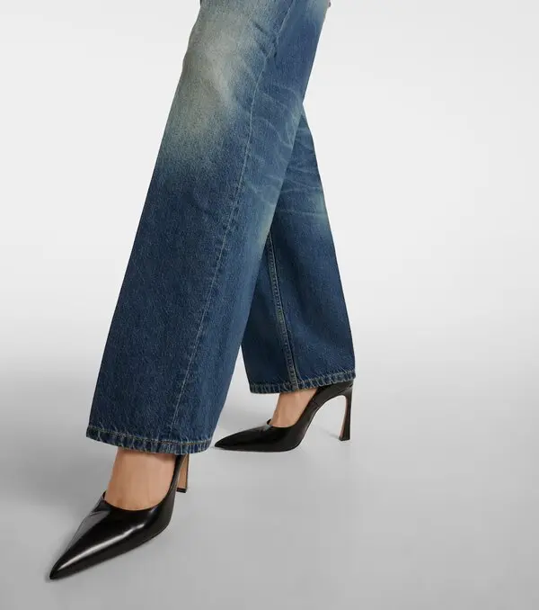 Victoria Beckham Low-rise Straight Jeans - Blue