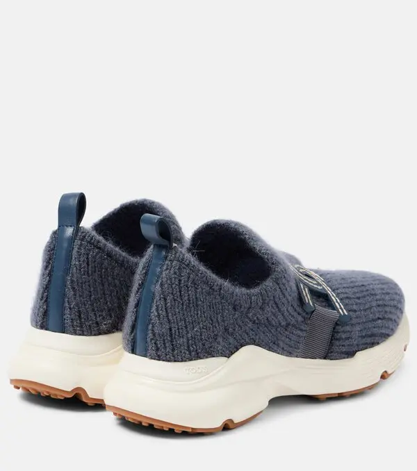 TOD'S Kate Knitted Sneakers - Blue