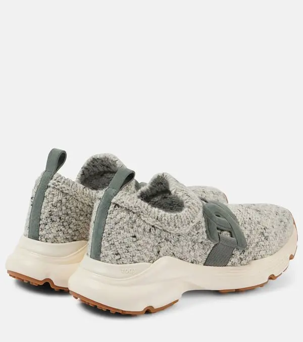 TOD'S Kate Knitted Sneakers - Grey