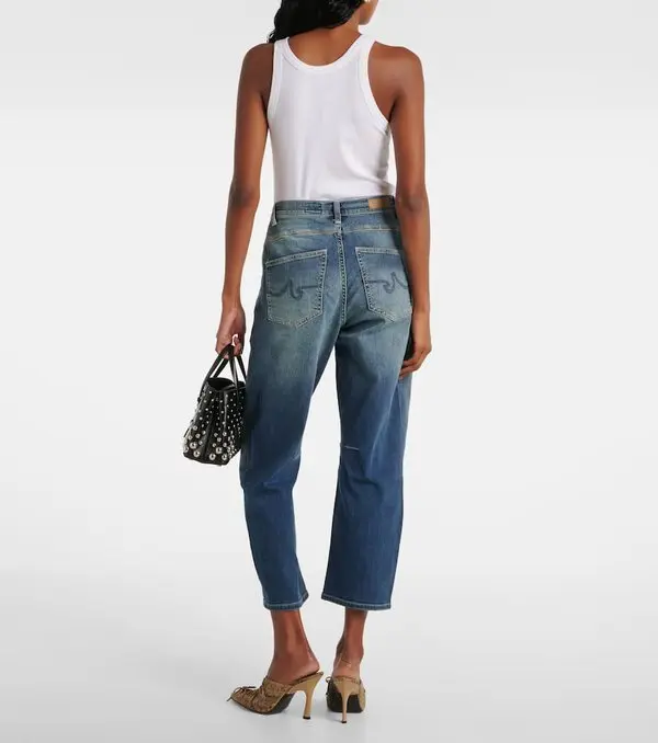 Ag High-rise Barrel-leg Jeans