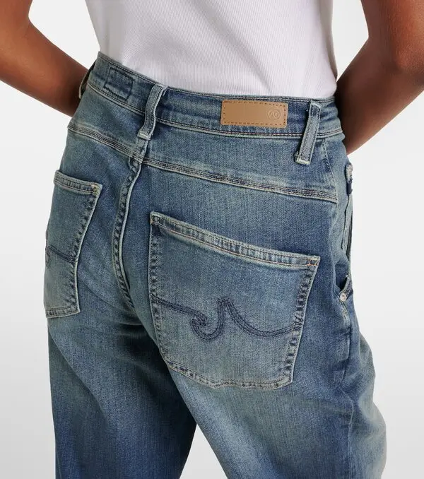 Ag High-rise Barrel-leg Jeans