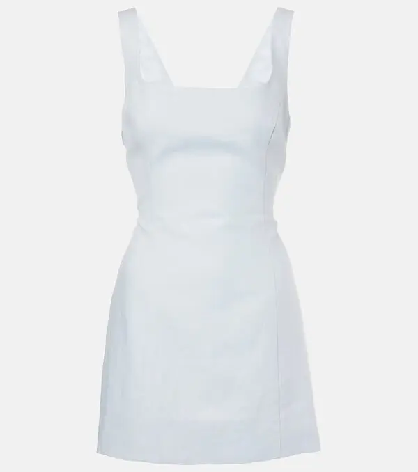 SIR. Iris Tie Mini Dress - Blue