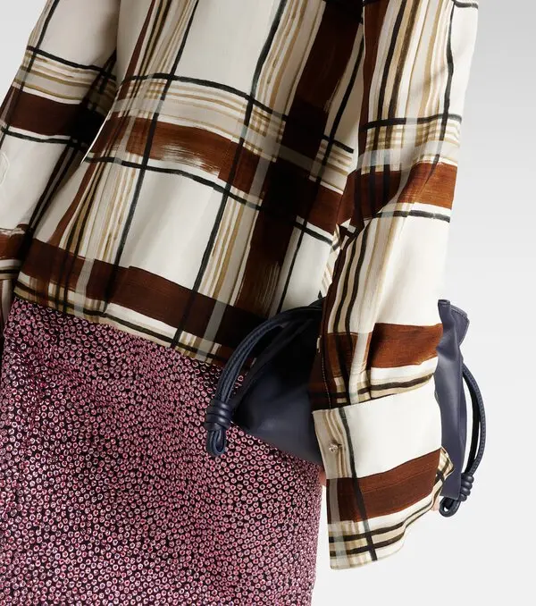 Dries Van Noten Checked Viscose Blouse