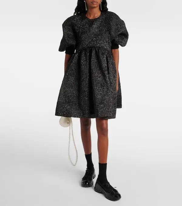 simone rocha mini dress Embroidered Layered Tulle Mini Dress By Simone Rocha
