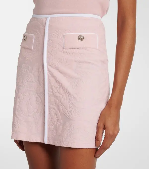 Versace Barocco Terry Miniskirt