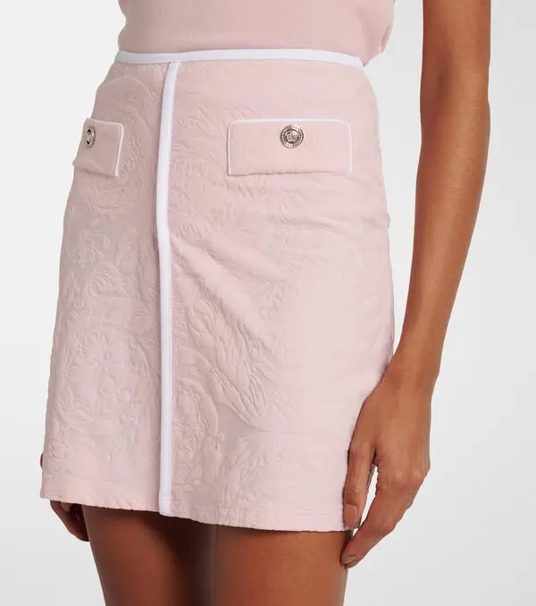 Versace Barocco Terry Miniskirt