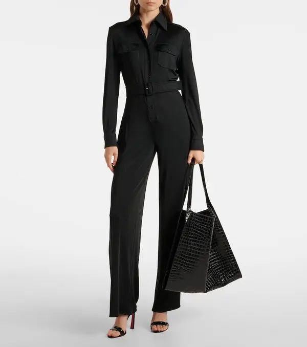CHRISTIAN LOUBOUTIN Le 54 Croc-effect Leather Shoulder Bag