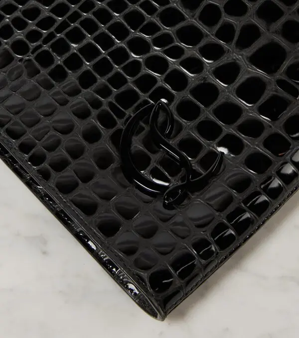 CHRISTIAN LOUBOUTIN Le 54 Croc-effect Leather Shoulder Bag