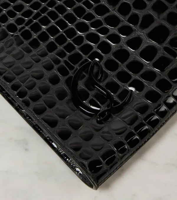 CHRISTIAN LOUBOUTIN Le 54 Croc-effect Leather Shoulder Bag
