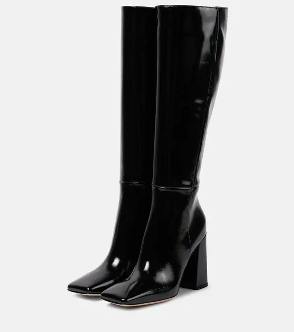 GIANVITO ROSSI Patent Leather Knee-high Boots