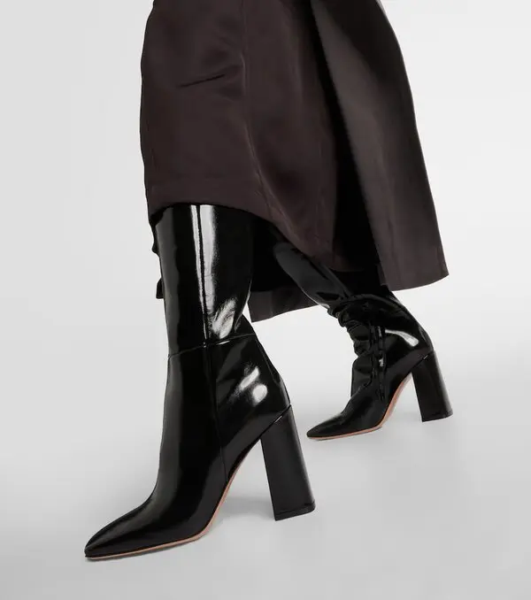 GIANVITO ROSSI Patent Leather Knee-high Boots