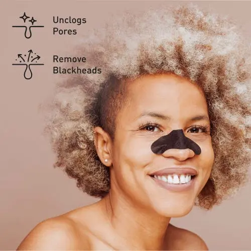 PURSONIC 6 Pack Deep Cleansing Charcoal Nose Pore Strip