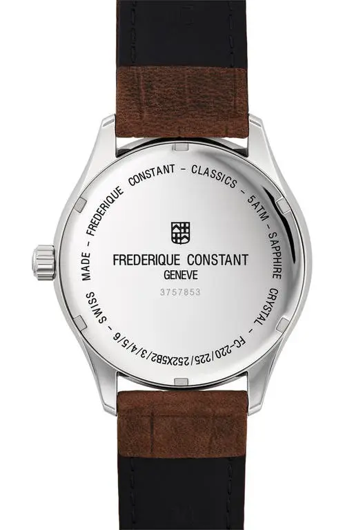 FREDERIQUE CONSTANT Classic Strap Watch - Silverone