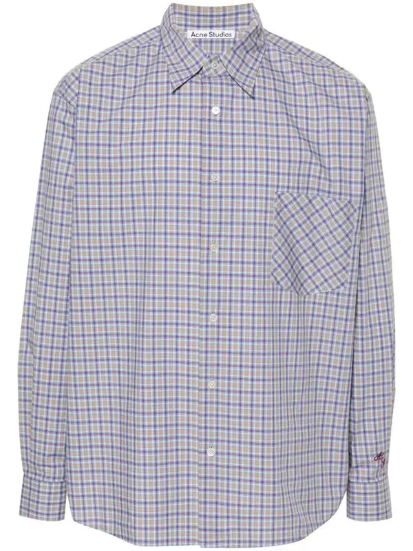 Acne Studios Checked Cotton Shirt