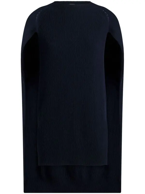 Etro Ribbed Cashmere Cape Top