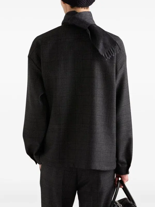 Prada Zip-fastening Wool Shirt