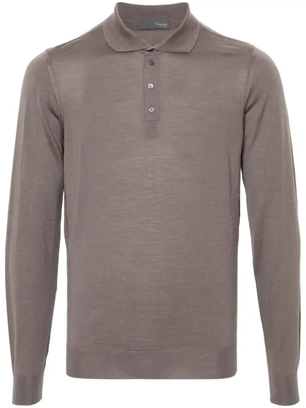 DRUMOHR Merino Wool Polo Shirt