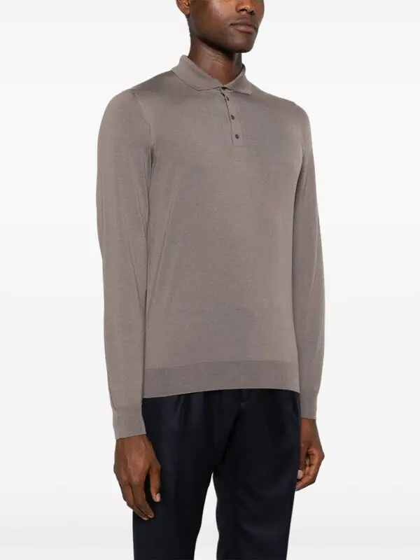 DRUMOHR Merino Wool Polo Shirt