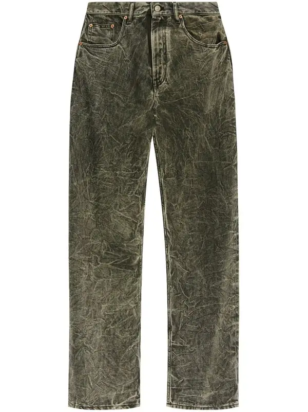 MAISON MARGIELA Crinkled Straight Leg Jeans