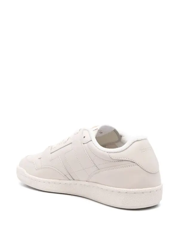TOM FORD Logo-debossed Leather Sneakers - White