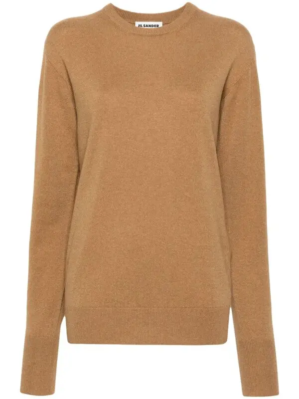 JIL SANDER Crew-neck Cashmere Jumper - Neutrals