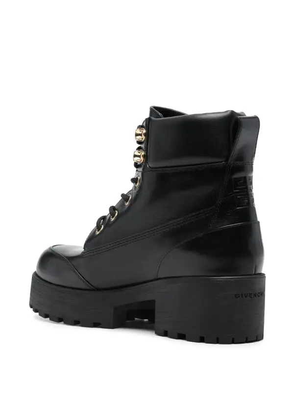 Givenchy Trekker Leather Combat Boots