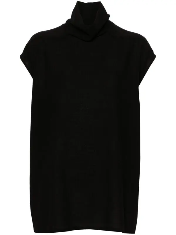 Rick Owens Roll-neck Crepe Top