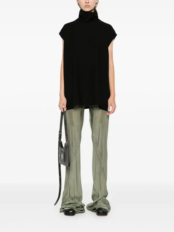 Rick Owens Roll-neck Crepe Top