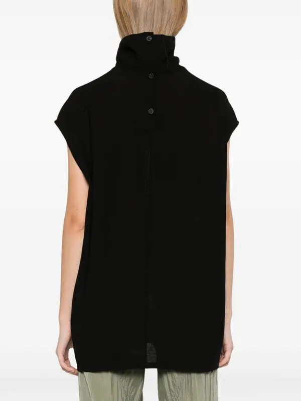 Rick Owens Roll-neck Crepe Top