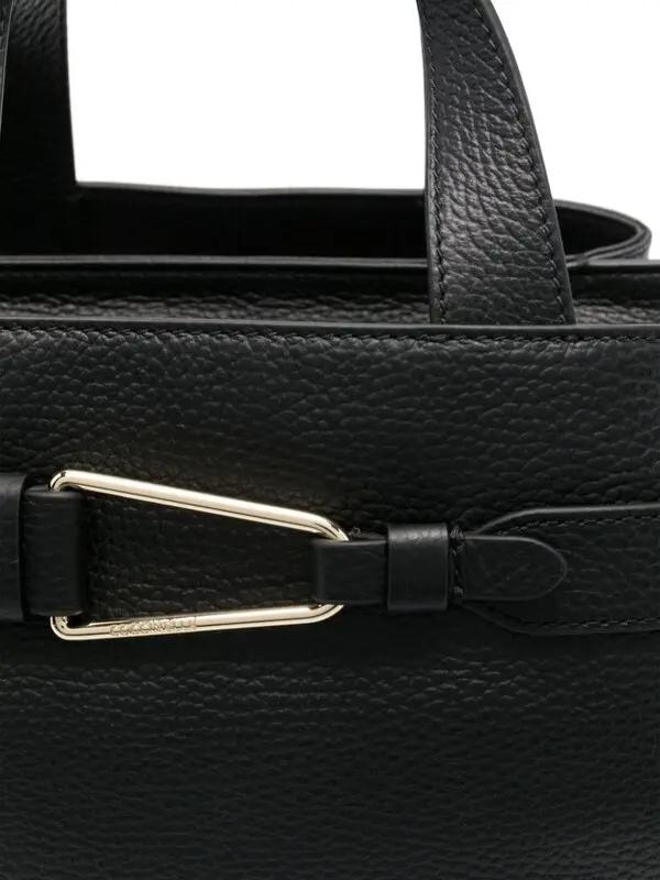 COCCINELLE Folded-detailing Tote Bag - Black