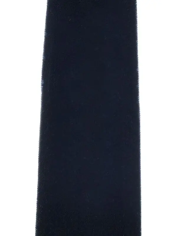 Giorgio Armani Velvet-effect Tie - Blue
