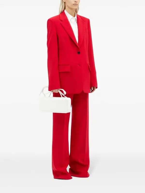 MSGM High-waisted Tailored Trousers - Red