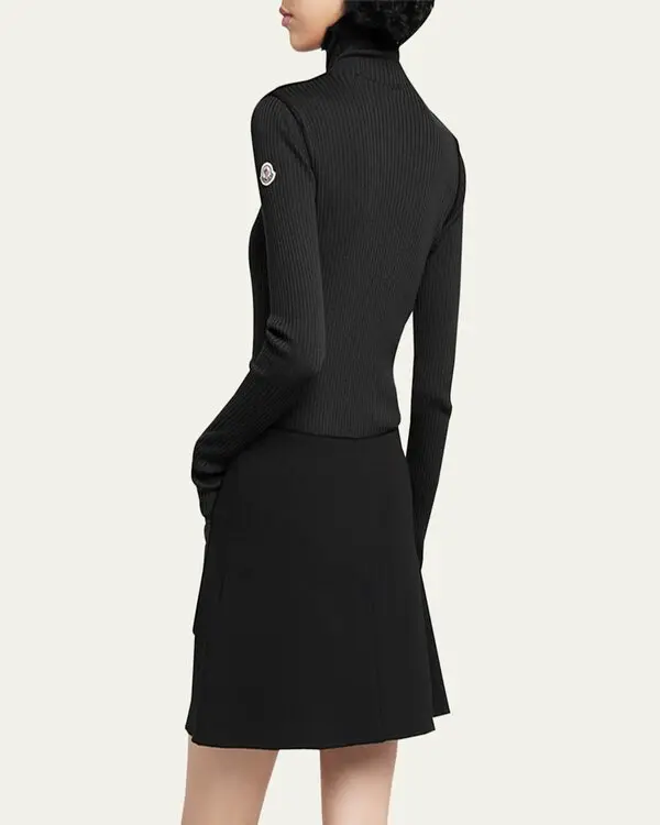 Moncler Extra Fine Wool Ribbed Turtleneck Sweater