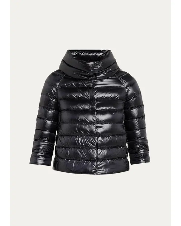 Herno Iconico Piumino Sofia Ultralight Puffer Jacket - 9300 Black