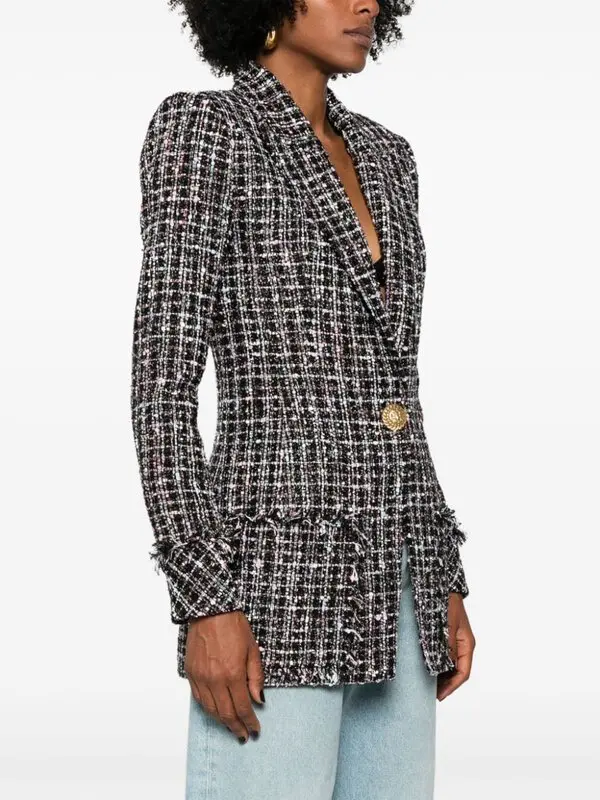 Balmain Single-breasted Tweed Jacket